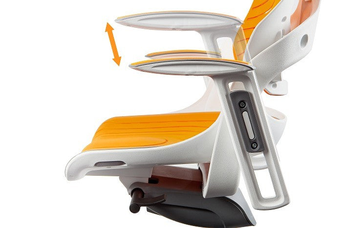 Scaun ergonomic elastomer, tetieră și spătar reglabil - confort și sup ...