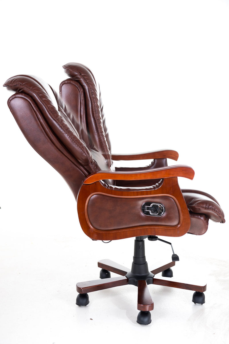 Scaune directoriale, piele naturala, brate/stea lemn, balans, Tower ...