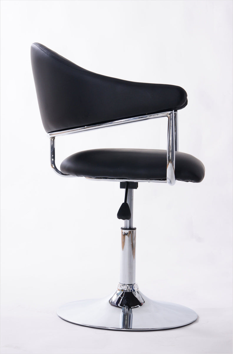 Scaune bar rotative, tapitat piele ecologica 129 negru, l46xA44xH37 cm ...